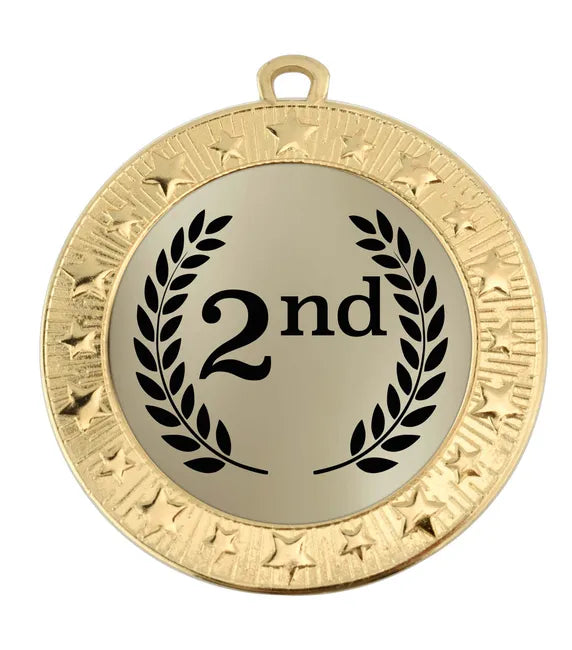 Gold 2nd Place Reef Medal | Broadway Trophies & Engraving